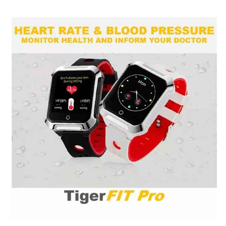 Buy TigerTech TigerFIT Pro GPS Tracker Smartwatch with SOS, BP monitor ...
