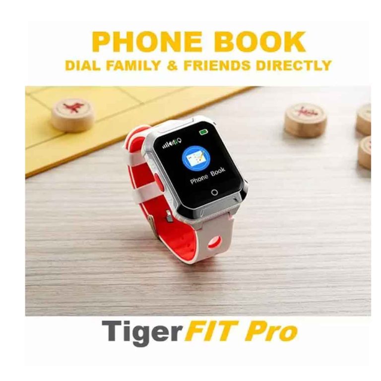 Buy TigerTech TigerFIT Pro GPS Tracker Smartwatch with SOS, BP monitor ...