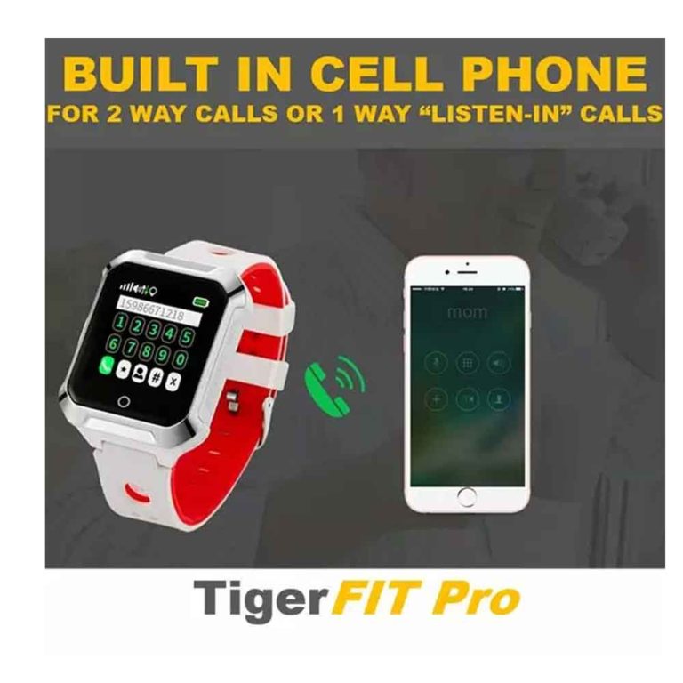Buy TigerTech TigerFIT Pro GPS Tracker Smartwatch with SOS, BP monitor ...