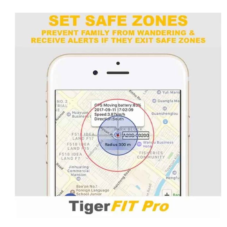 Buy TigerTech TigerFIT Pro GPS Tracker Smartwatch with SOS, BP monitor ...